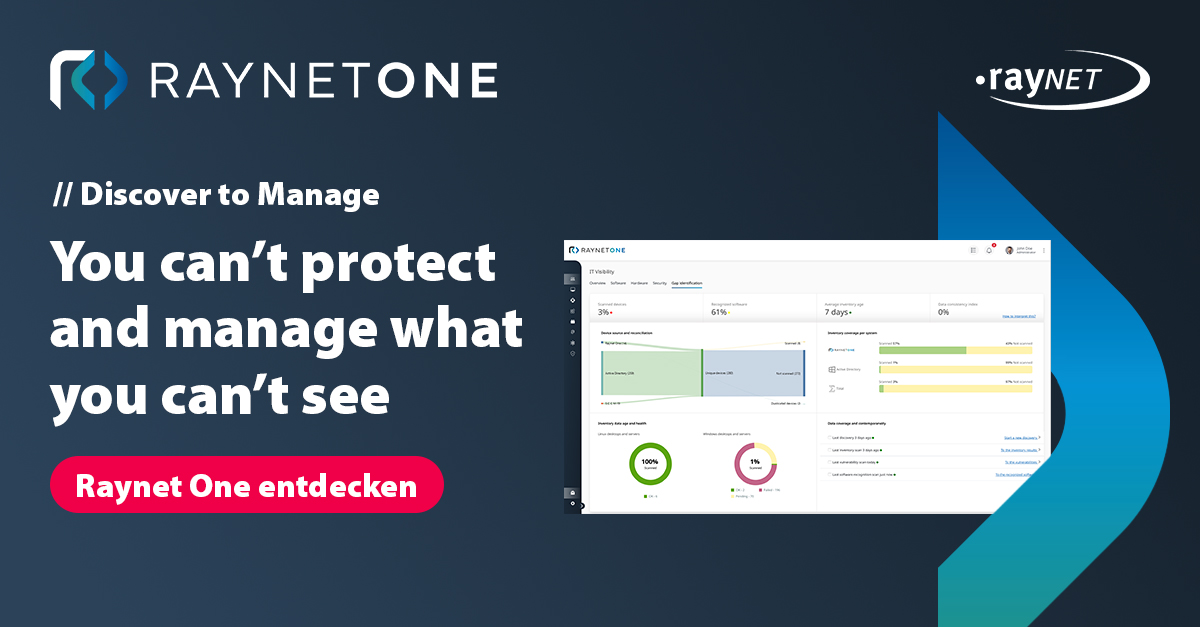 True IT Asset Visibility with Raynet One | Plattform-Tour