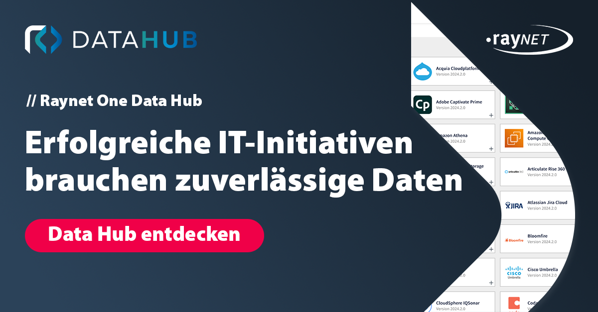 Raynet One Data Hub – Zuverlässige IT-Daten für Ihr Unternehmen